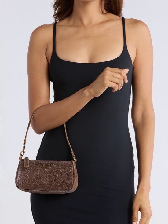 Kurt Geiger | Bags | Kurt Geiger Glitter Metallic Shoulder Bag Bronze ...